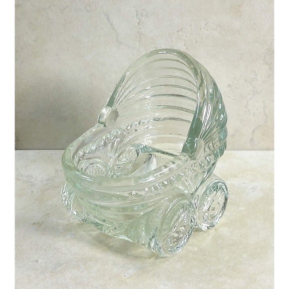 Unbranded | Other | Baby Stroller Carriage Clear Glass Baby Shower ...